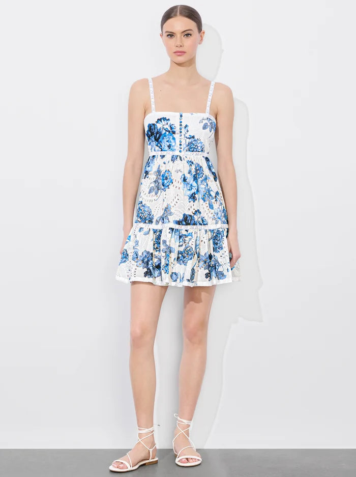 Alice + Olivia Women's Fallon Babydoll Mini Dress – Channers
