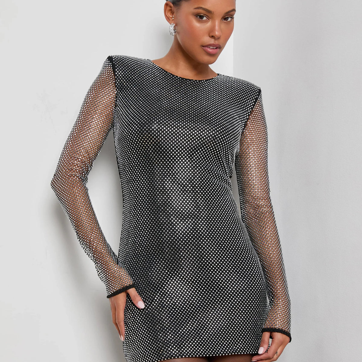 L'Agence Women's Harlynn Crystal Mini Dress – Channers