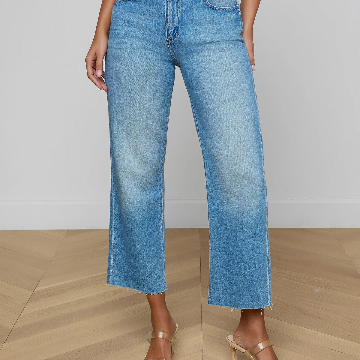 L'Agence Women's Wanda Cropped Wide-Leg Jean – Channers