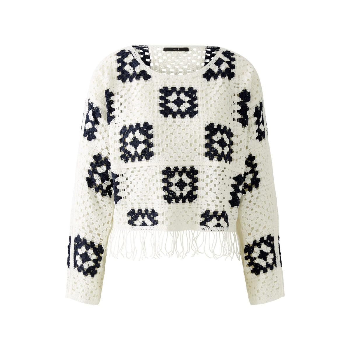 Oui Women's Crochet Sweater – Channers